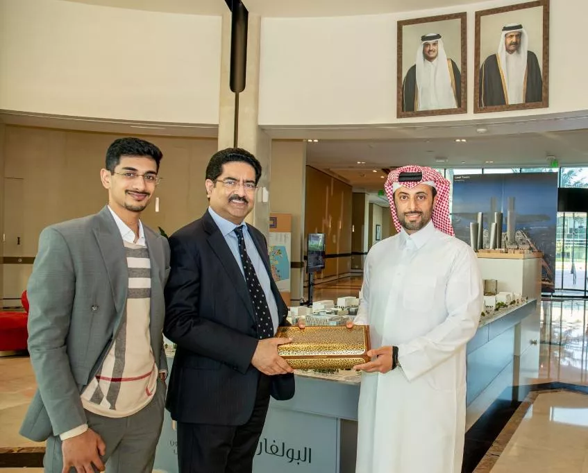 Chairman of Aditya Birla Group visits Qatari Diar's headquarters ... Chairman of Aditya Birla Group visits Qatari Diar's headquarters ...